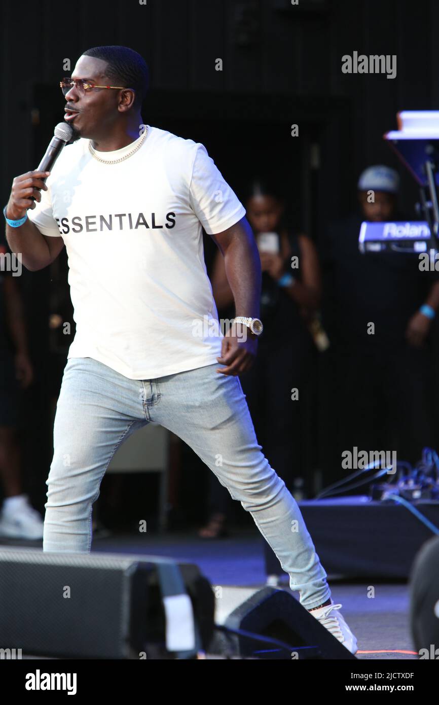 Comedian Skeet Carter performing live comedy at the Dell East Music ...