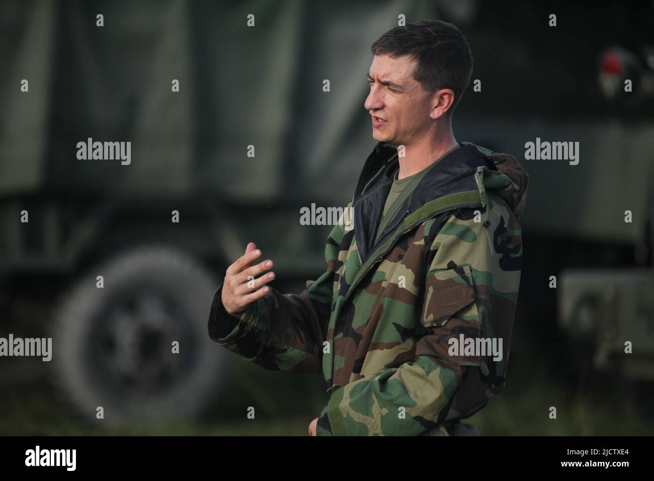 U S Marine Corps Chief Warrant Officer 2 Jason G Smith With