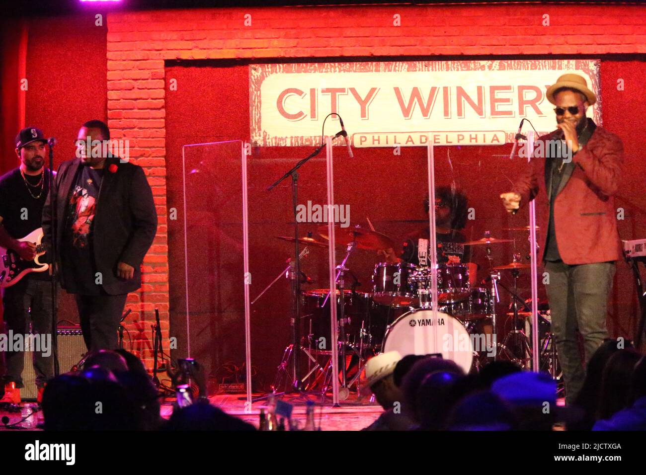 Singer Dwele performing live music at the City Winery Featuring: Singer ...