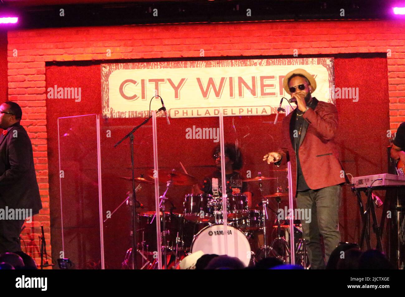 Singer Dwele performing live music at the City Winery Featuring: Singer ...