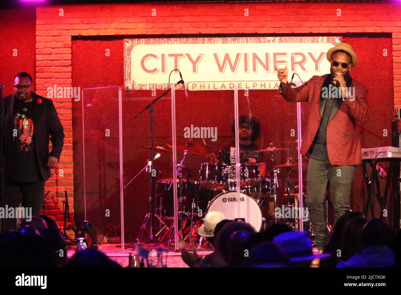 Singer Dwele performing live music at the City Winery Featuring: Singer ...
