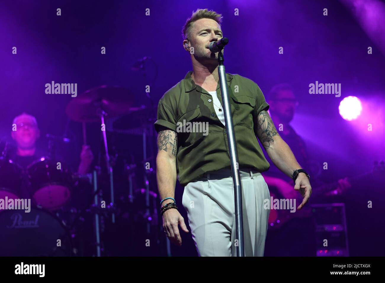 Boyzone singer and television & radio presenter Ronan Keating ...