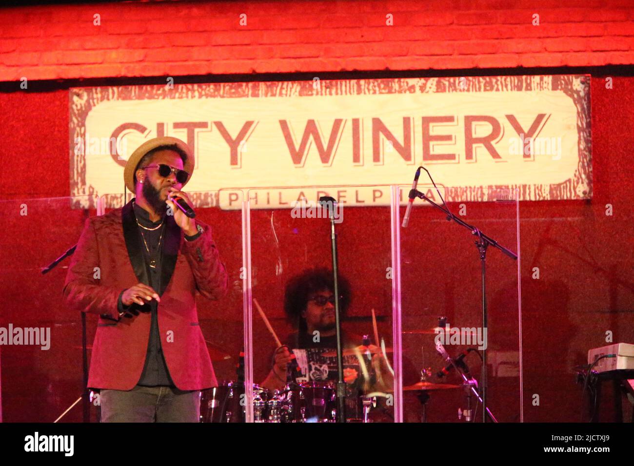 Singer Dwele performing live music at the City Winery Featuring: Singer ...