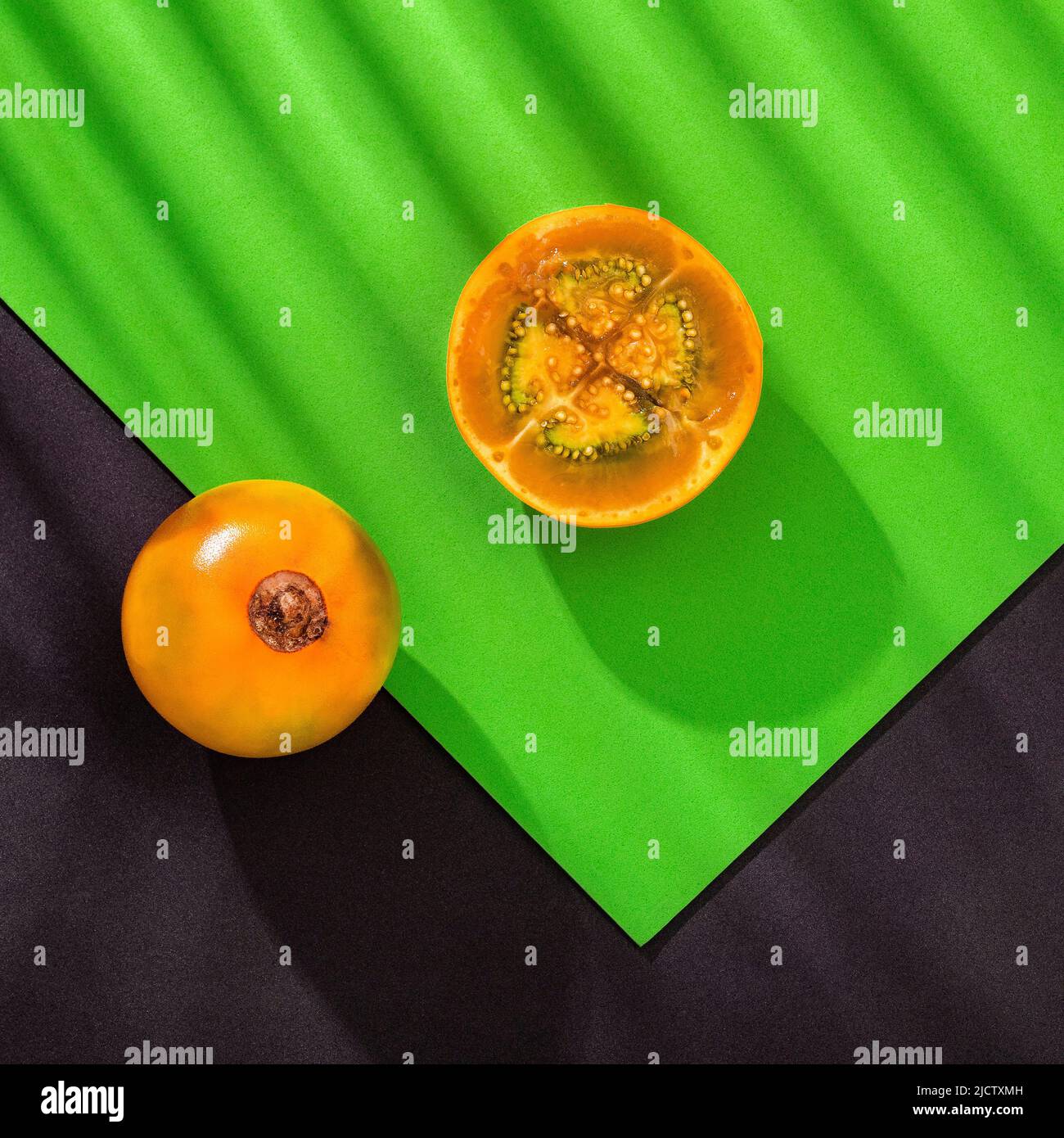 Organic ripe fresh Lulo - Solanum quitoense Stock Photo - Alamy