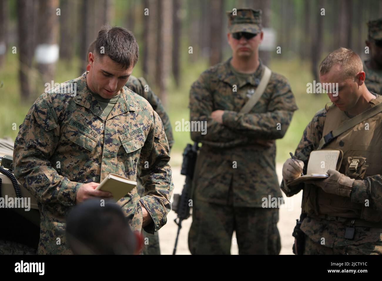A U.S. Marine with Charlie Company, 1st Battalion, 8th Marine Regiment ...