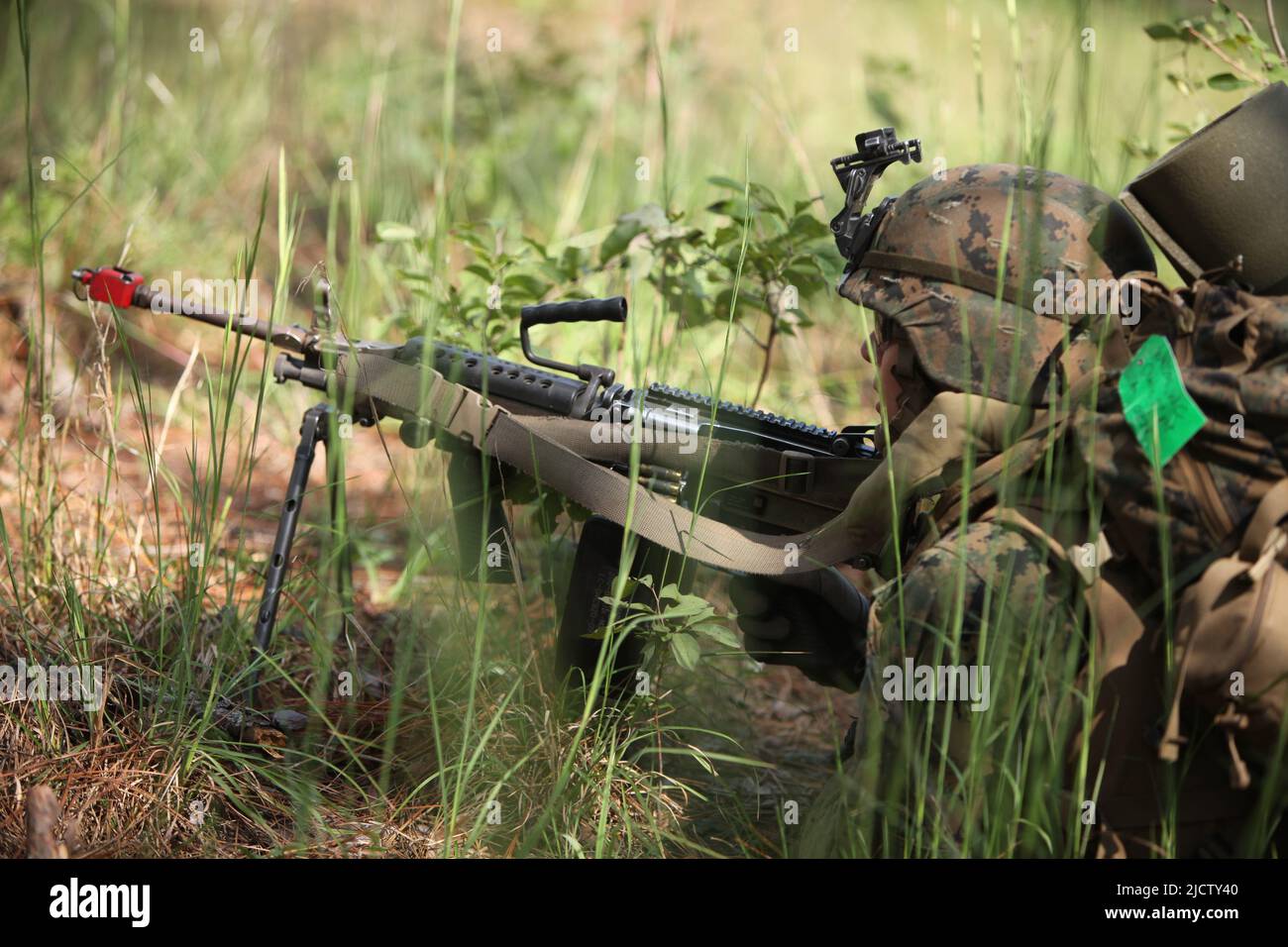 A U.S. Marine with Charlie Company, 1st Battalion, 8th Marine Regiment ...