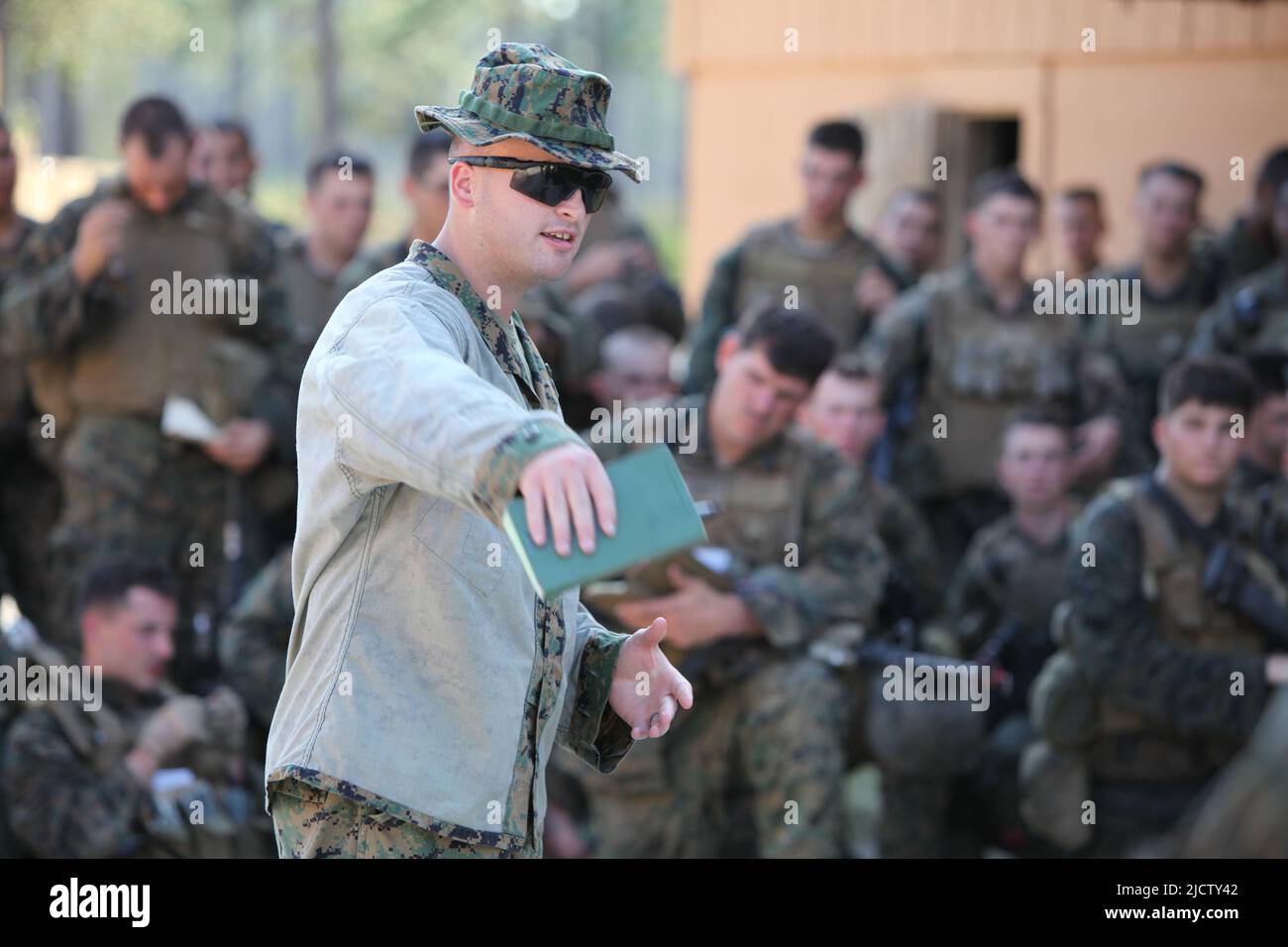 A U S Marine With Charlie Company 1st Battalion 8th Marine Regiment