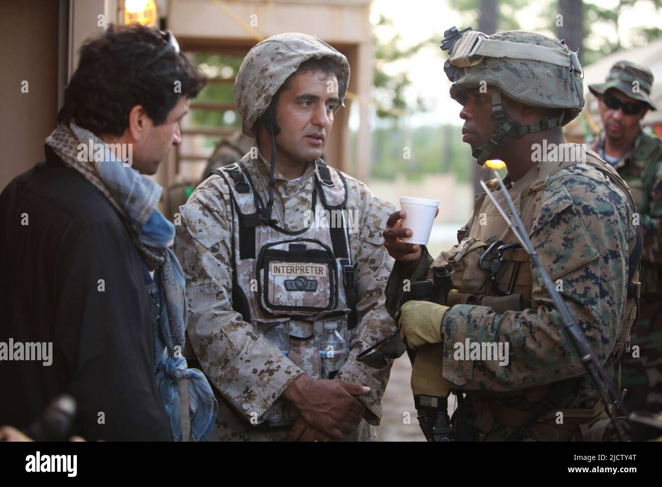 A U.S. Marine with Charlie Company, 1st Battalion, 8th Marine Regiment ...