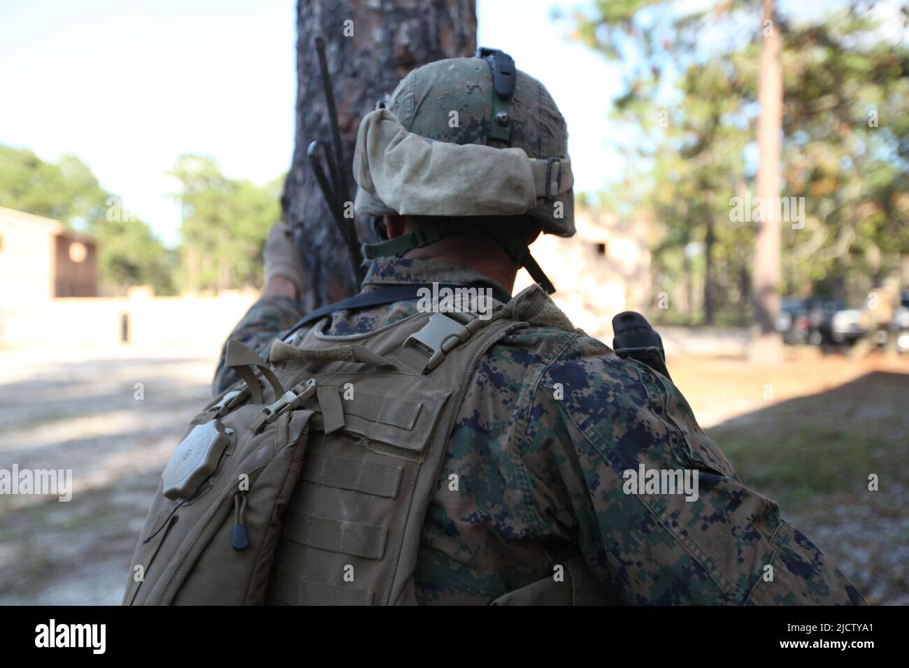 A U.S. Marine with Charlie Company, 1st Battalion, 8th Marine Regiment ...