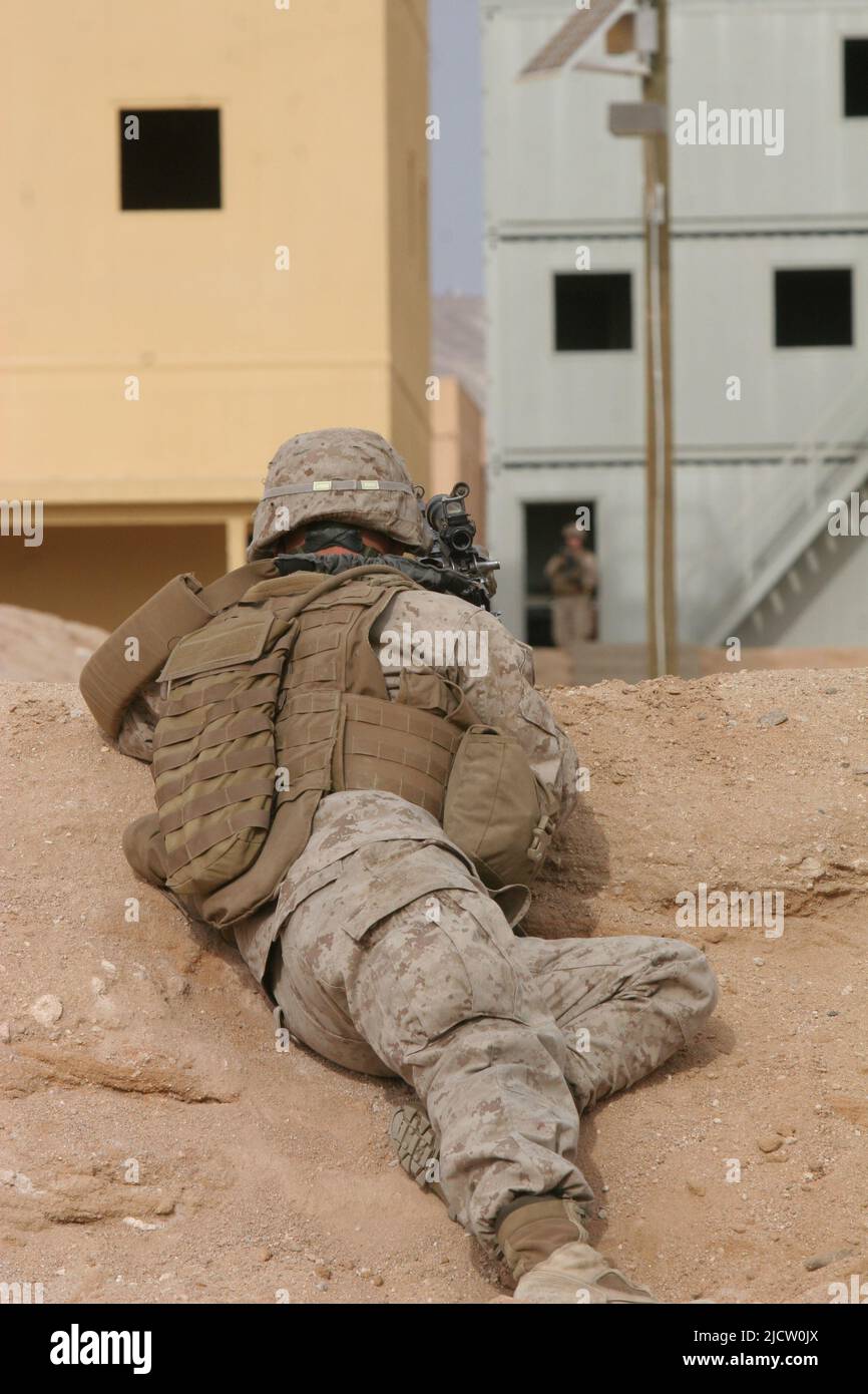 A U.S. Marine with 1st Battalion, 8th Marine Regiment (1/8), 2D Marine ...