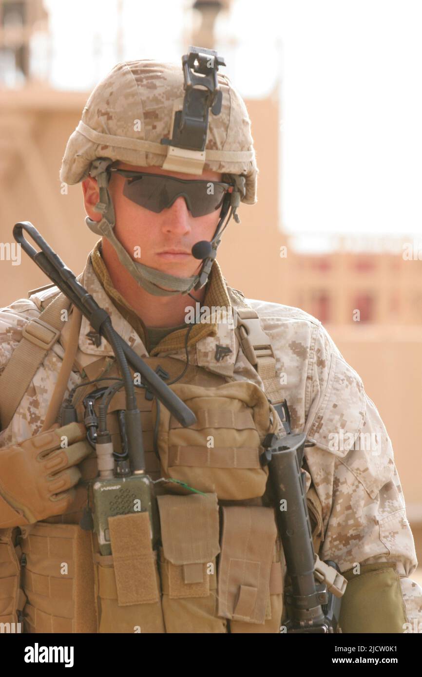 A U.S. Marine with 1st Battalion, 8th Marine Regiment (1/8), 2D Marine ...