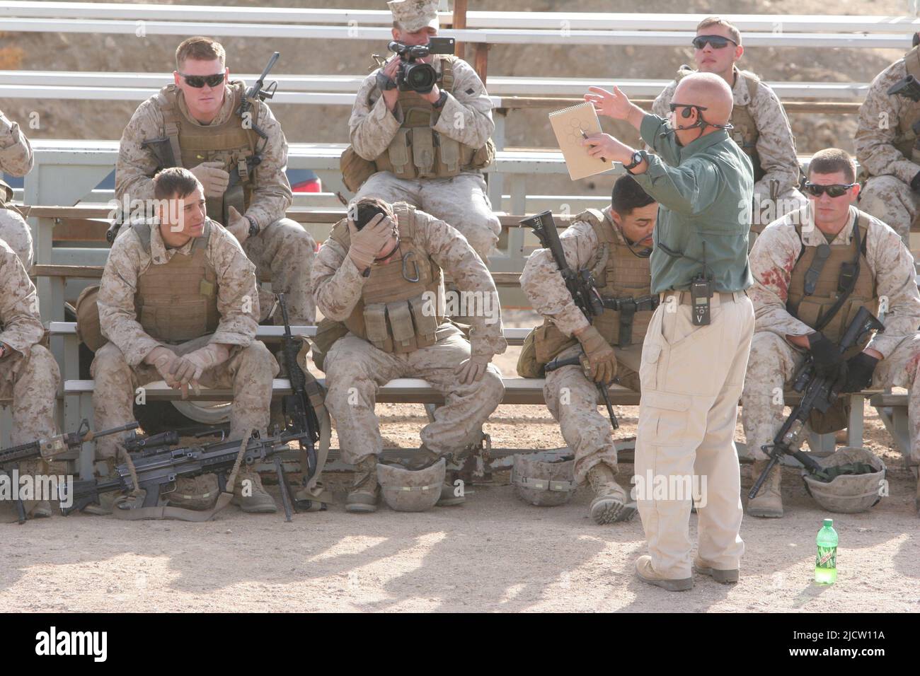 U.S. Marines with Headquarter & Service Company, 1st Battalion, 8th ...