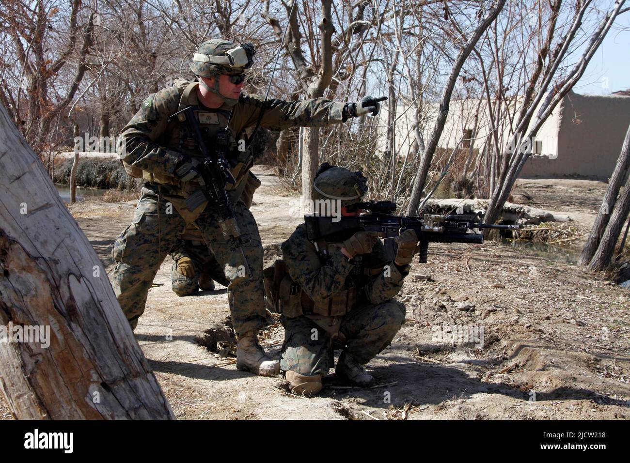 U.S. Marines with Bravo Company, 1st Battalion, 8th Marine Regiment (1/8), Regimental Combat ...