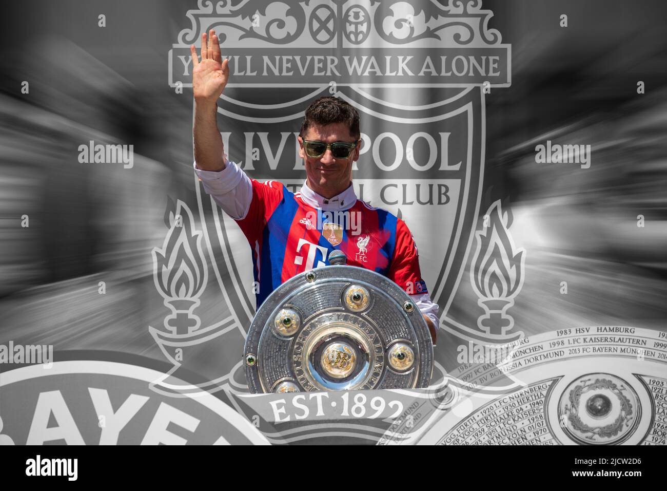 Symbolic Image PHOTOMONTAGE: Robert Lewandowski could soon move to ...