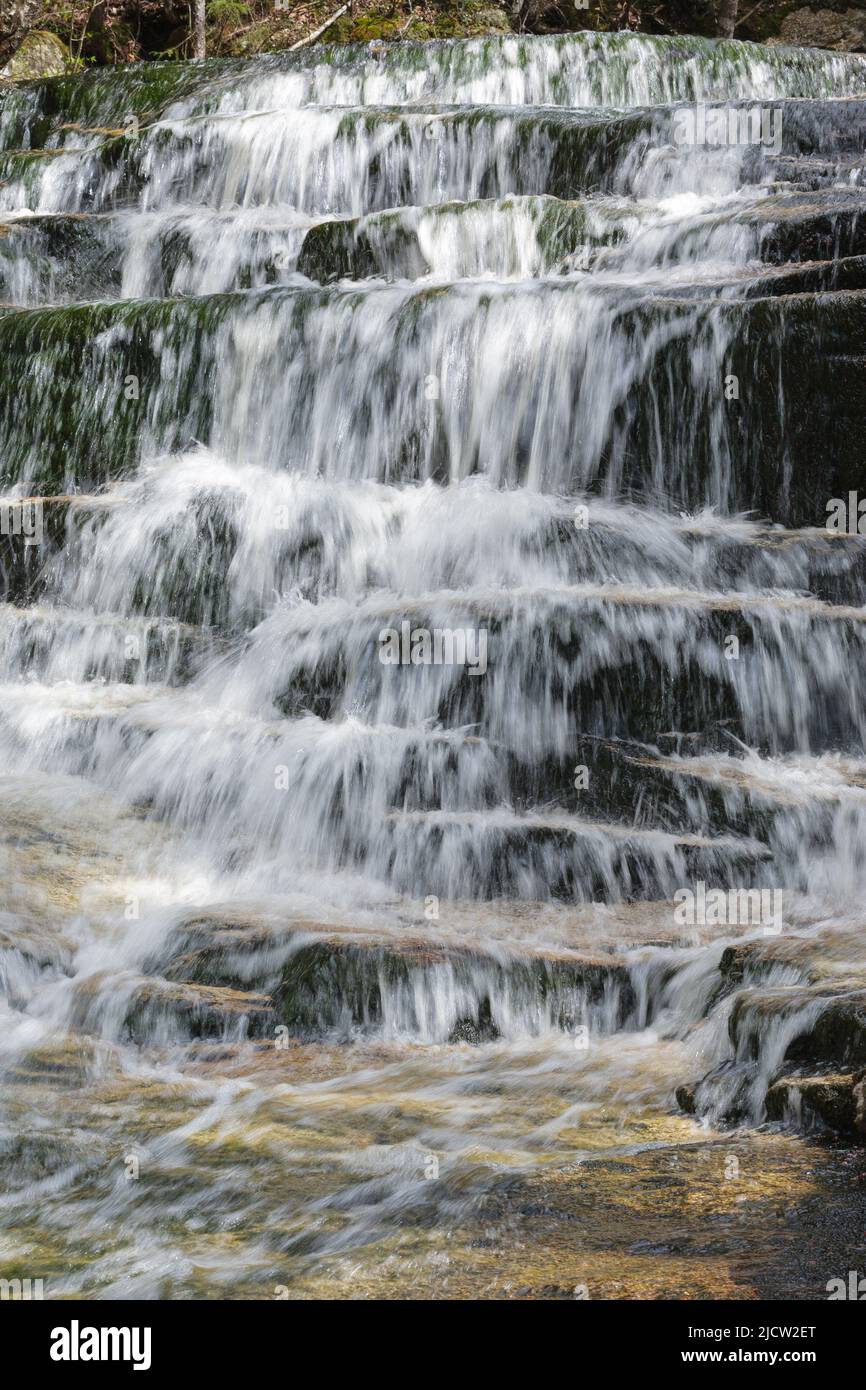 Fletcher Cascades on Drakes Brook in Waterville Valley, New Hampshire ...