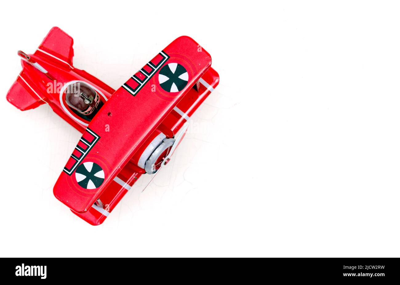 little red toy bi plain isolated Stock Photo - Alamy