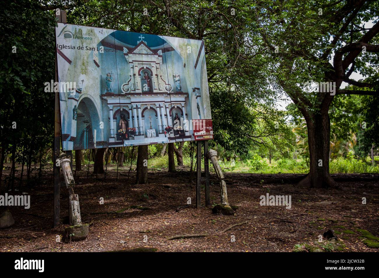 ARMERO, COLOMBIA - MAY, 2022: Remains of the San Lorenzo Church in the ...