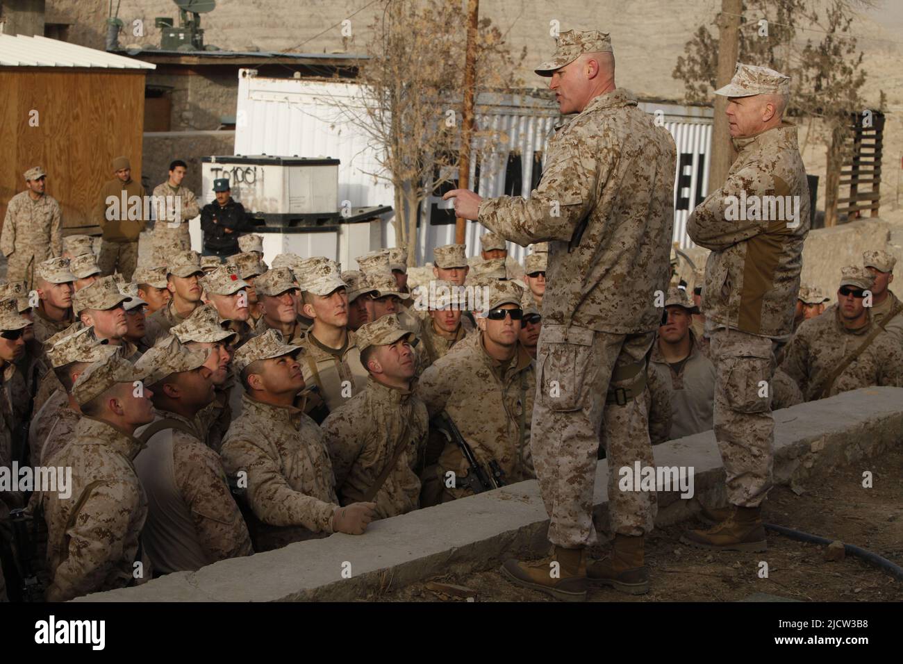 U.S. Marine Corps General James F. Amos (left), Commandant of the ...