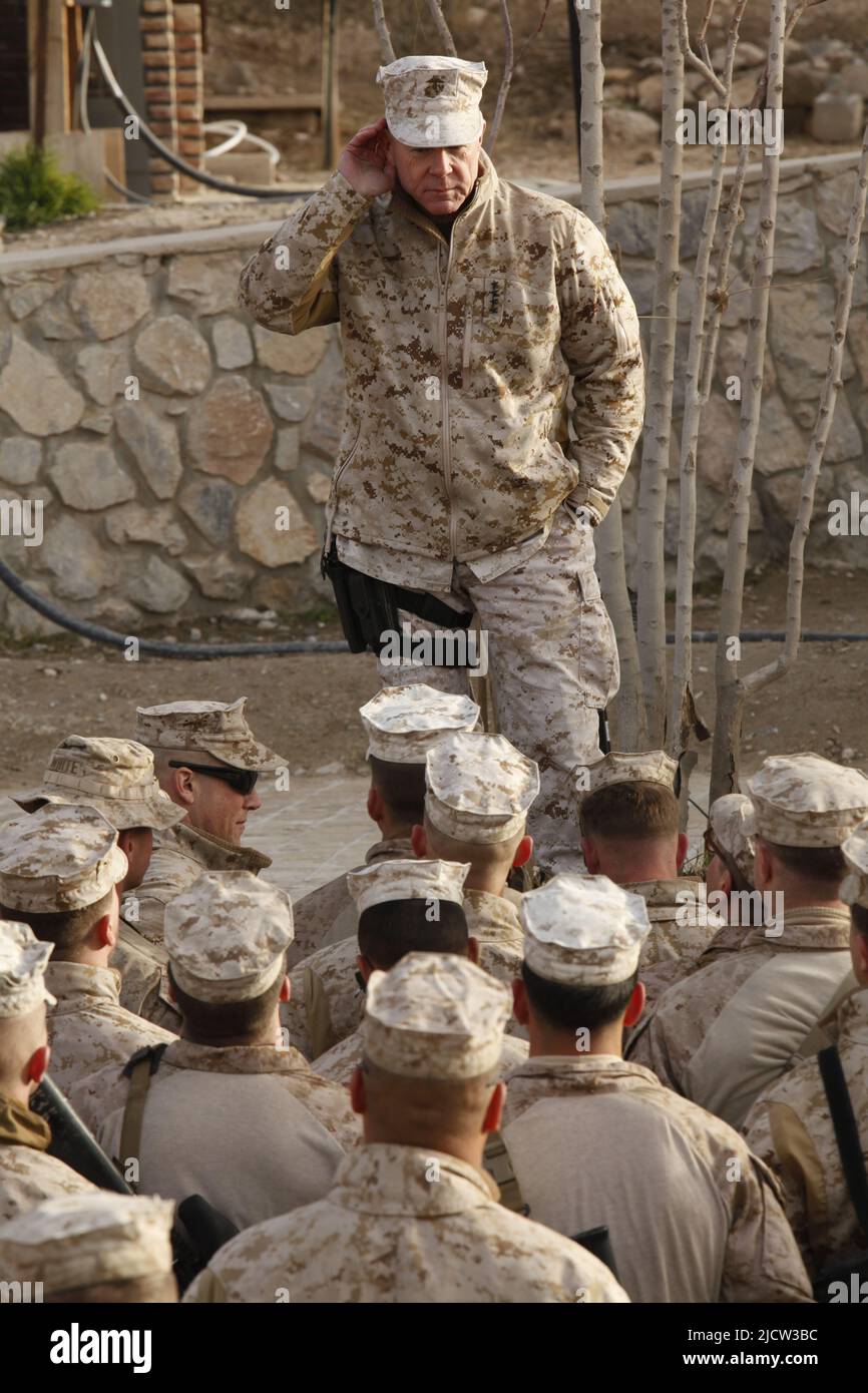 U.S. Marine Corps General James F. Amos, Commandant of the Marine Corps ...