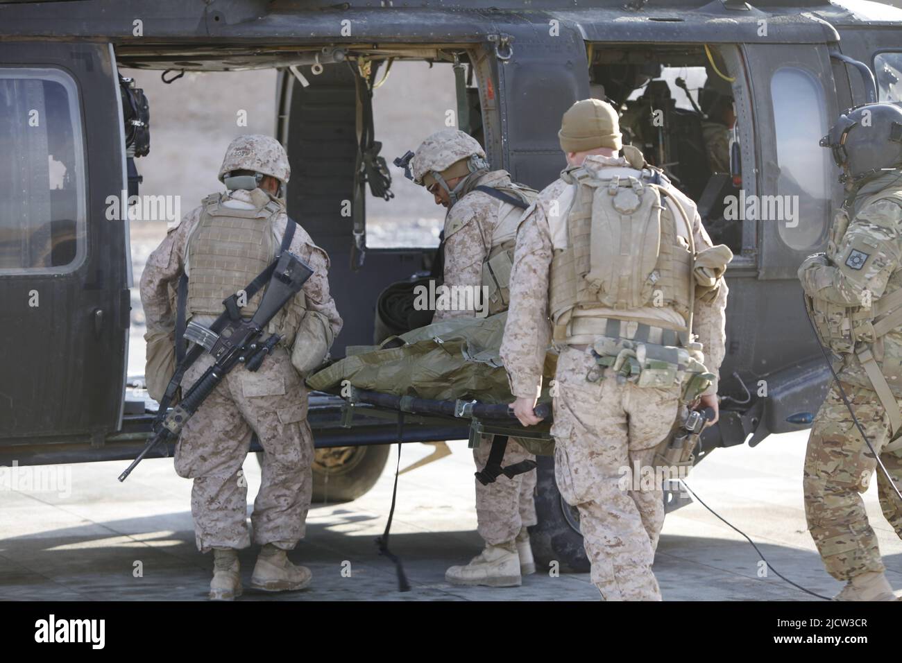 U.S. Marines alongside a U.S. Navy Hospital Corpsman, with 1st ...