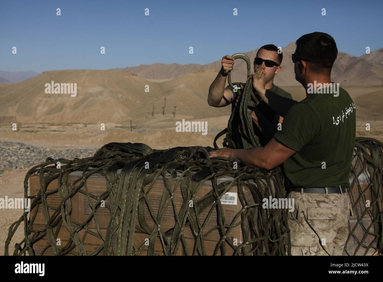 U.S. Marine Corps Lance Cpl. Thomas A. Branek (left), and PFC Kevin A ...