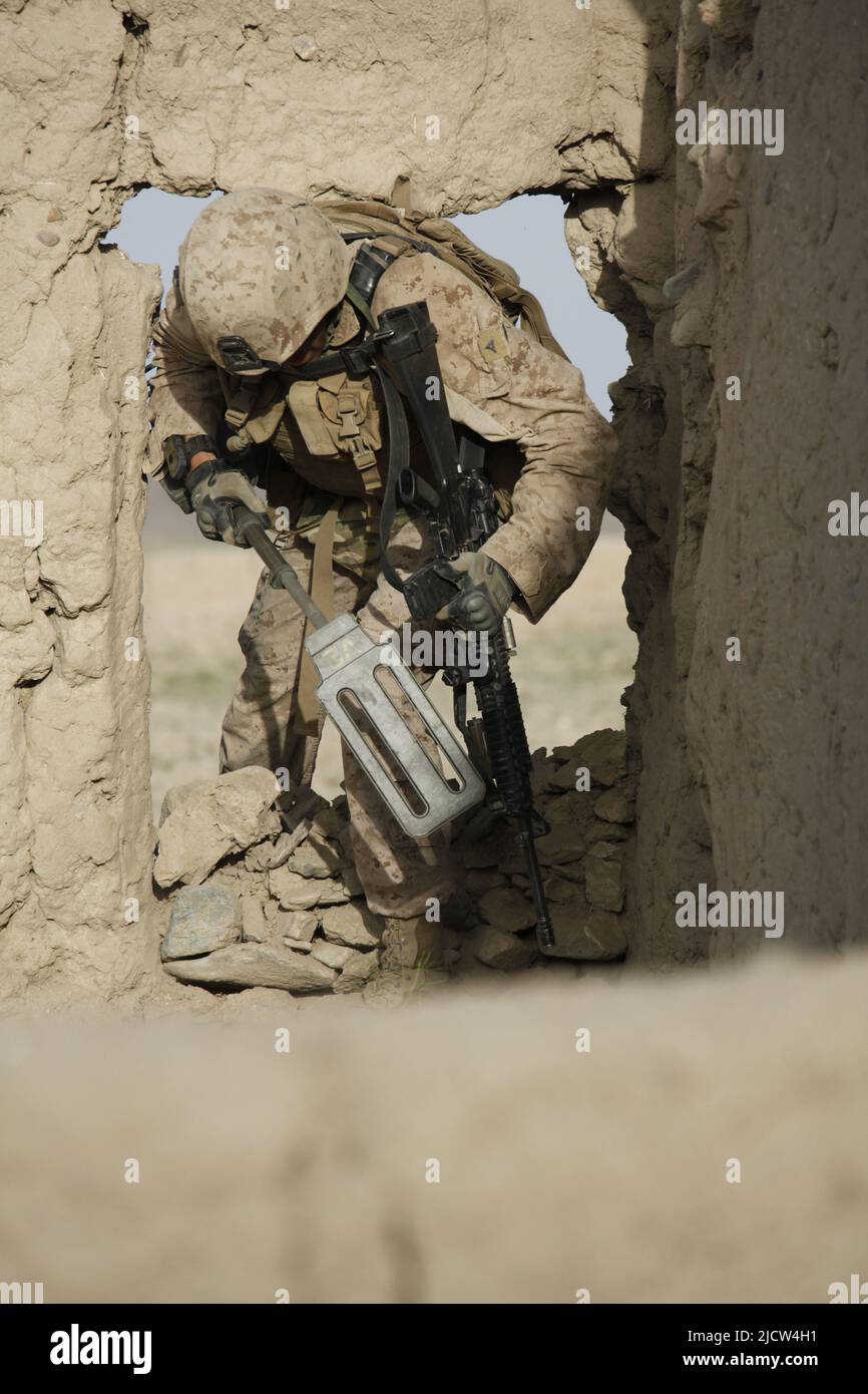 U.S. Marine Corps Jason Kelleher, Combat Engineer, with 1st Combat ...
