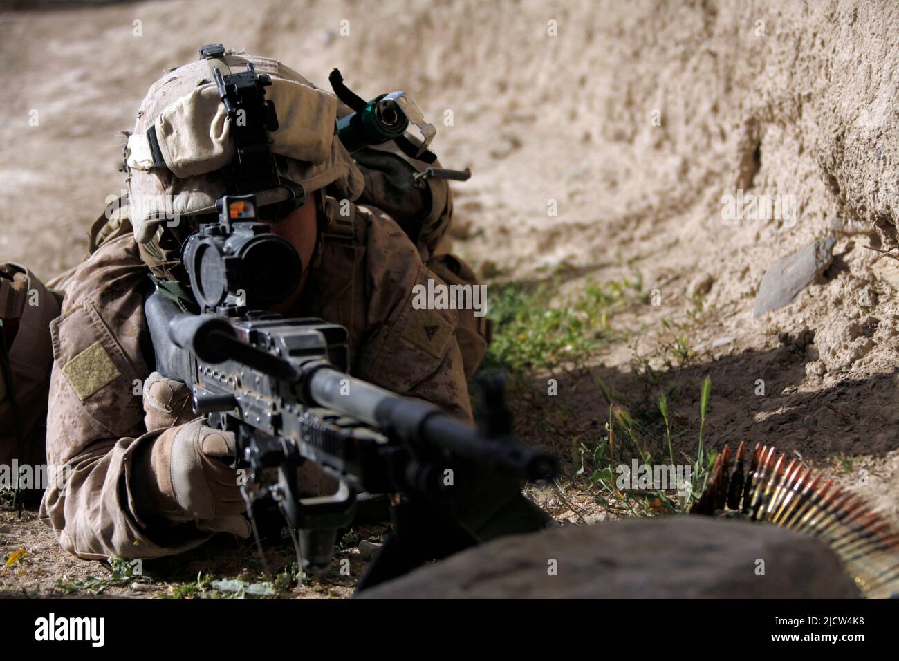 A U.S. Marine with 1st Battalion, 8th Marine Regiment (1/8), Regimental ...