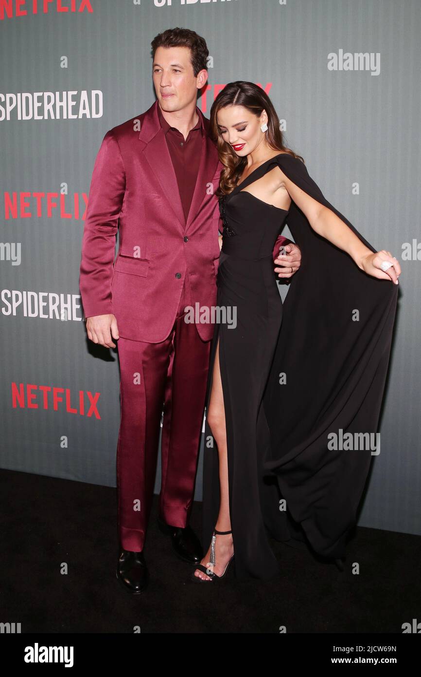 New York, NY, June 15, 2022. Miles Teller and Keleigh Sperry Teller ...