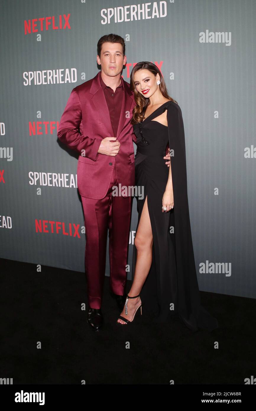 New York, NY, June 15, 2022. Miles Teller and Keleigh Sperry Teller ...
