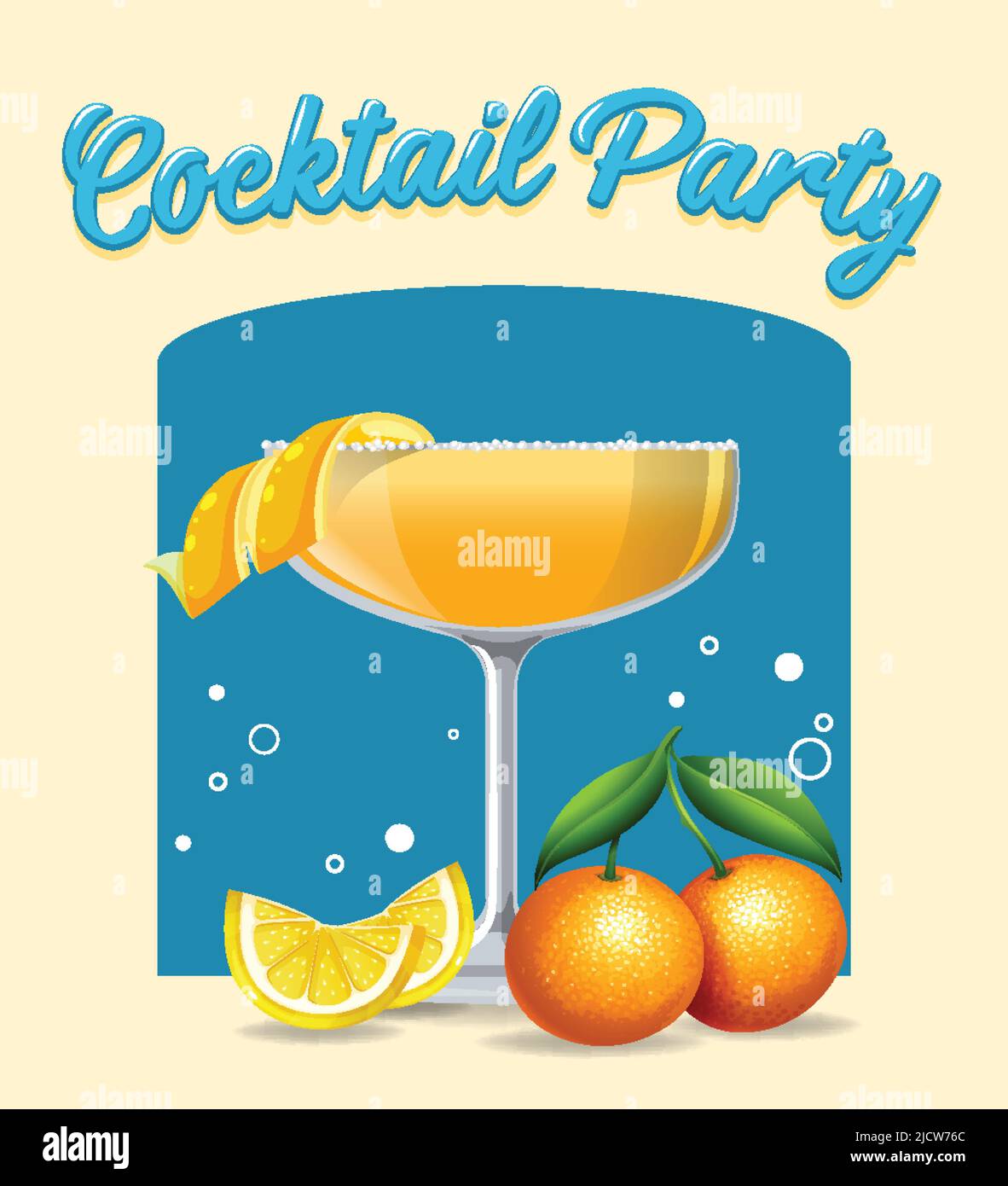 Cocktail in the glass illustration Stock Vector Image & Art - Alamy