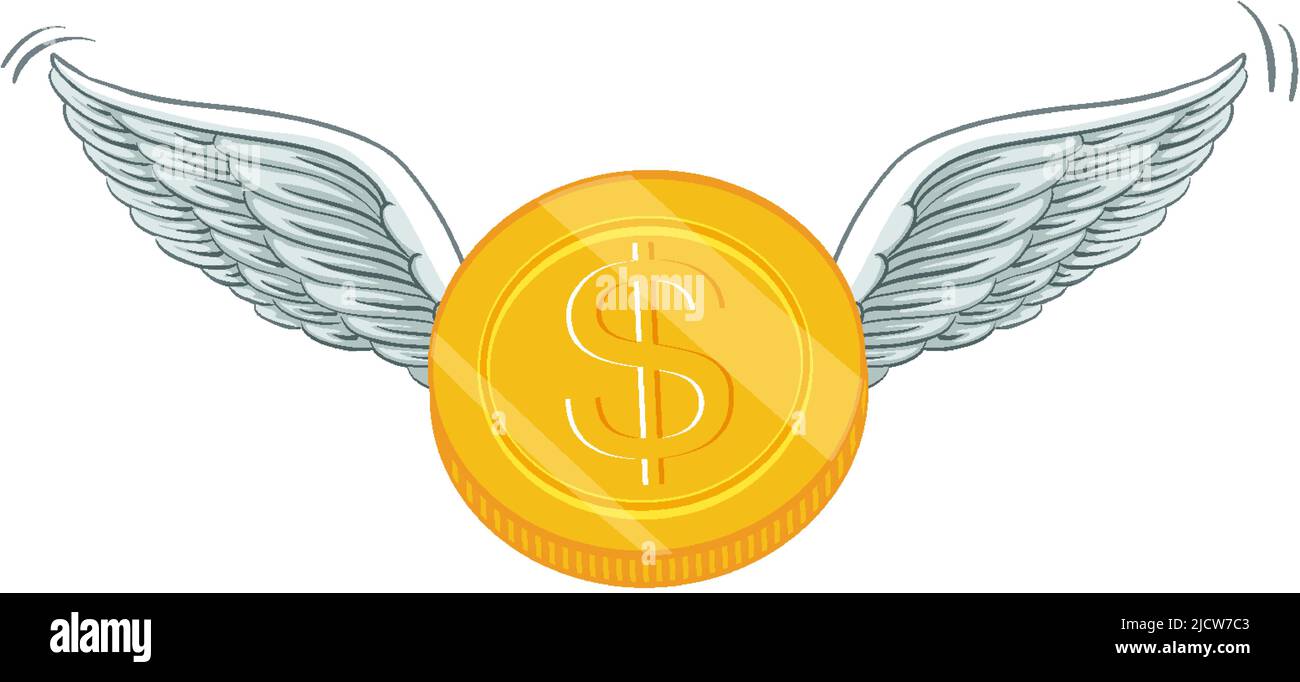 Coin with wings hi-res stock photography and images - Alamy