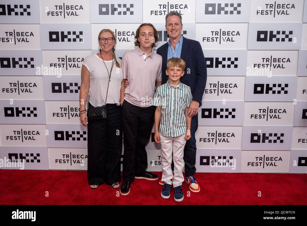 New York, United States. 15th June, 2022. Screenwriter Brad Copeland (R ...