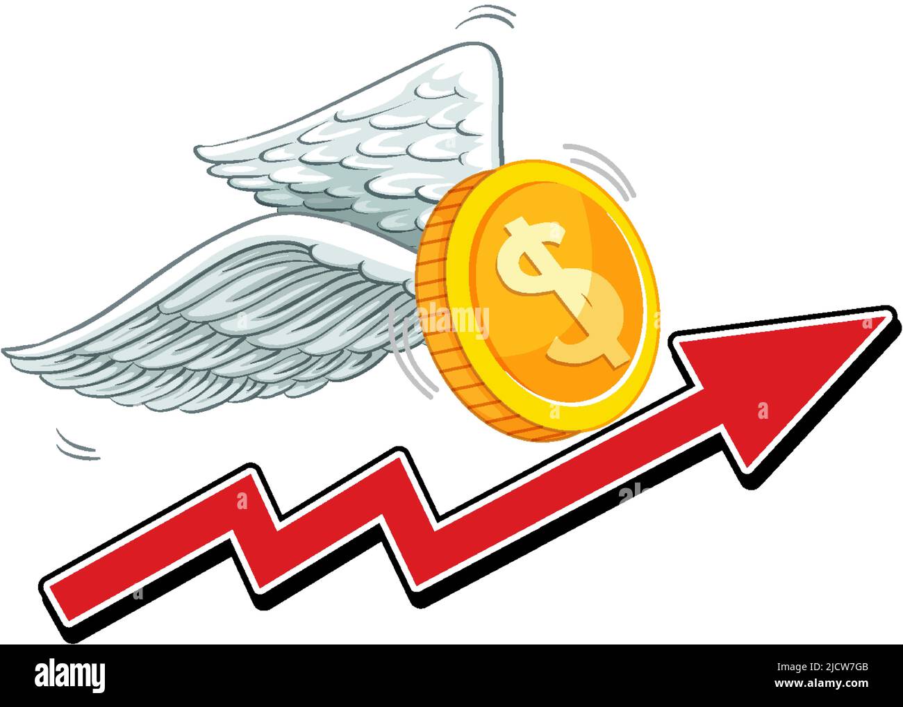 Stock price going down cartoon Stock Vector Images - Alamy
