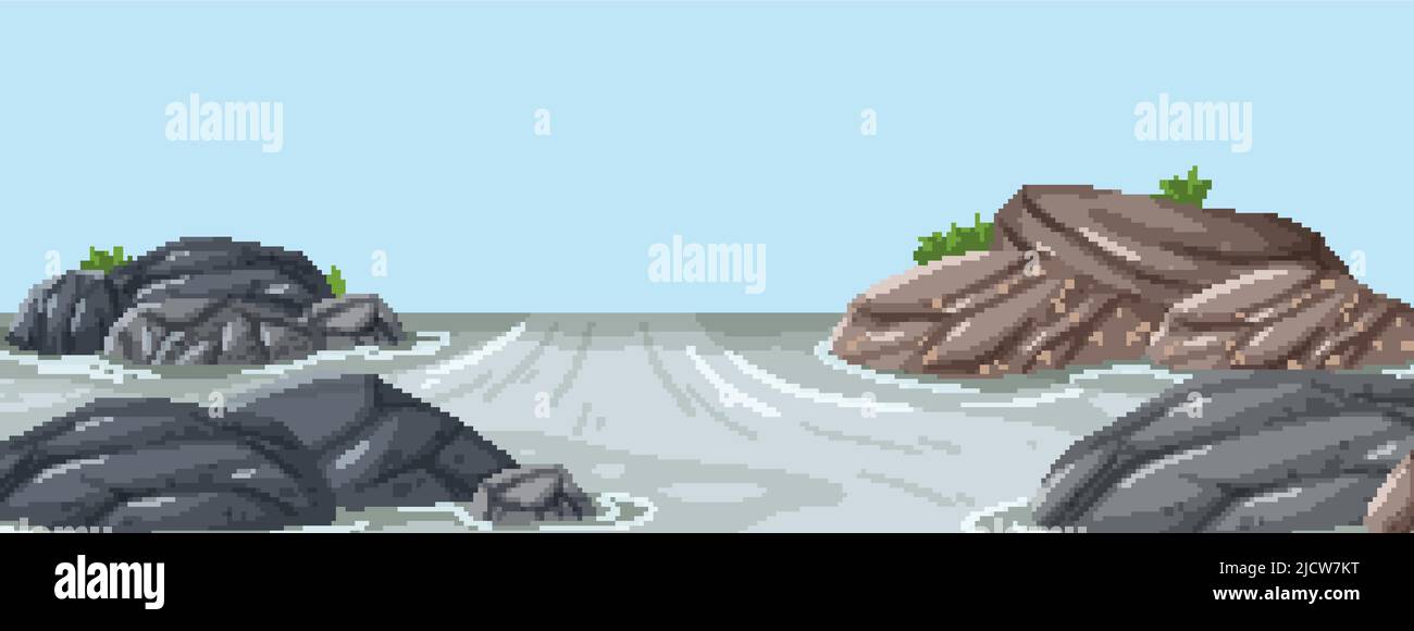 Rapid water flow background illustration Stock Vector Image & Art - Alamy