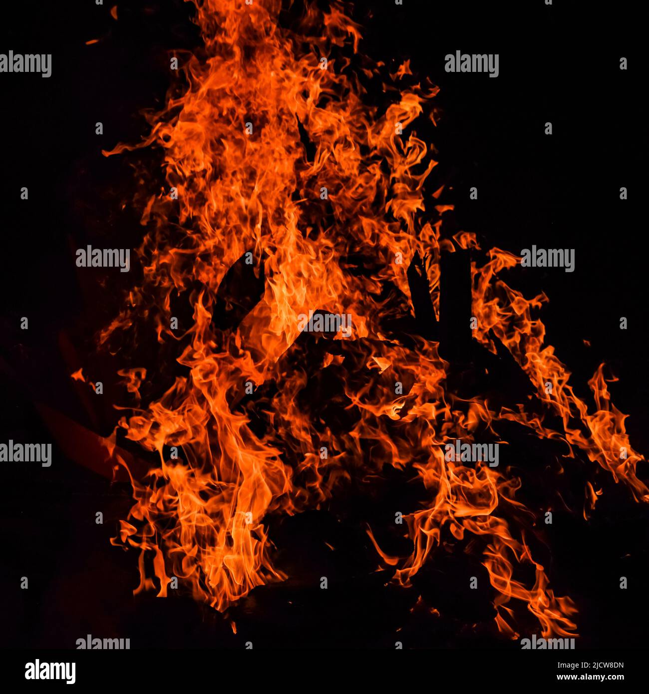 Fire flames on black background, Blaze fire flame texture background ...