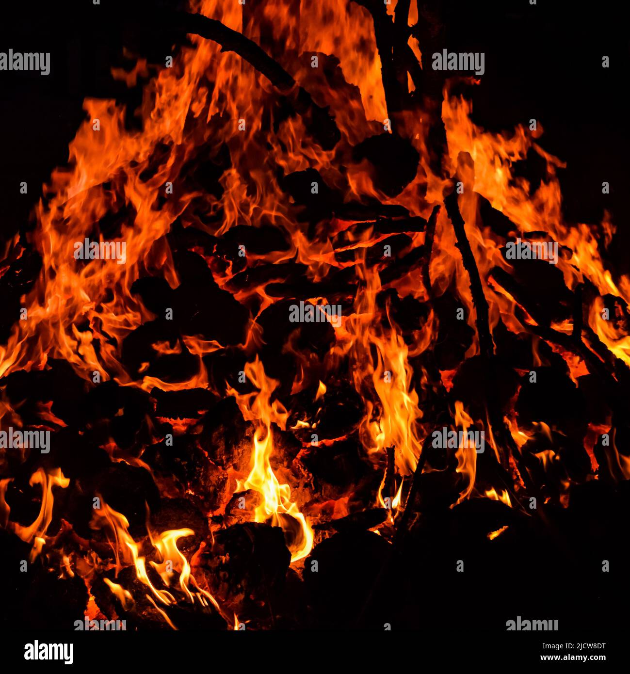 Fire flames on black background, Blaze fire flame texture background ...