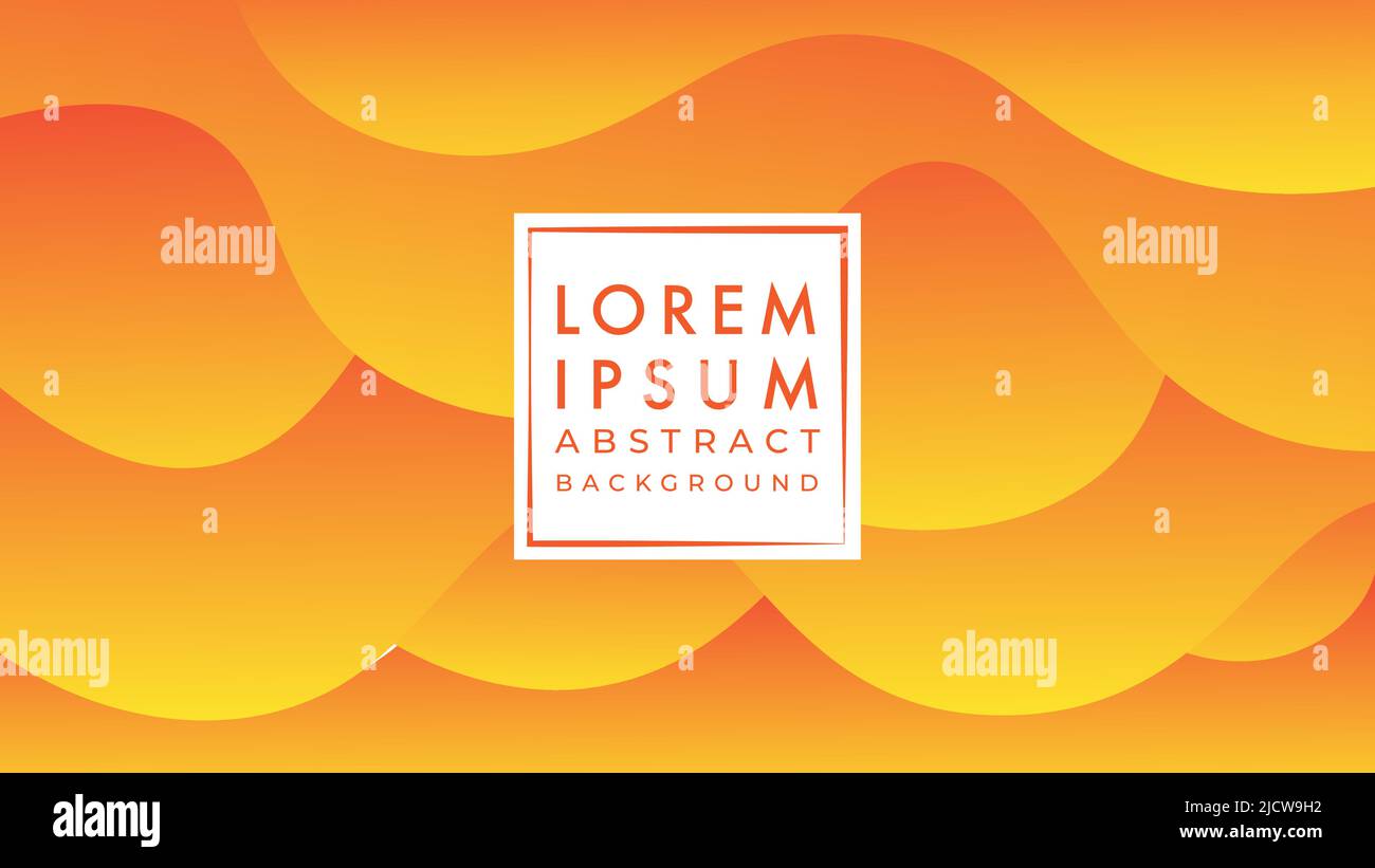 Abstract cloud wave background design in orange color gradient Stock ...