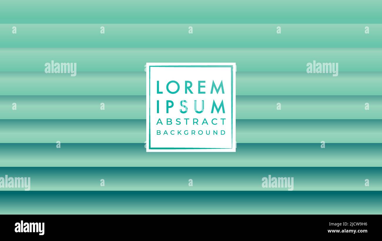 Sweet Green Horizontal stripes pattern vector illustration. Tosca color ...