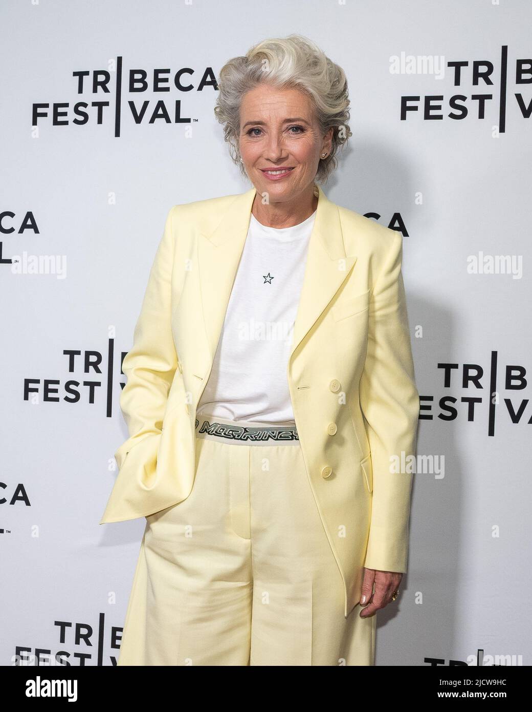 New York, United States. 15th June, 2022. Emma Thompson arrives on the ...