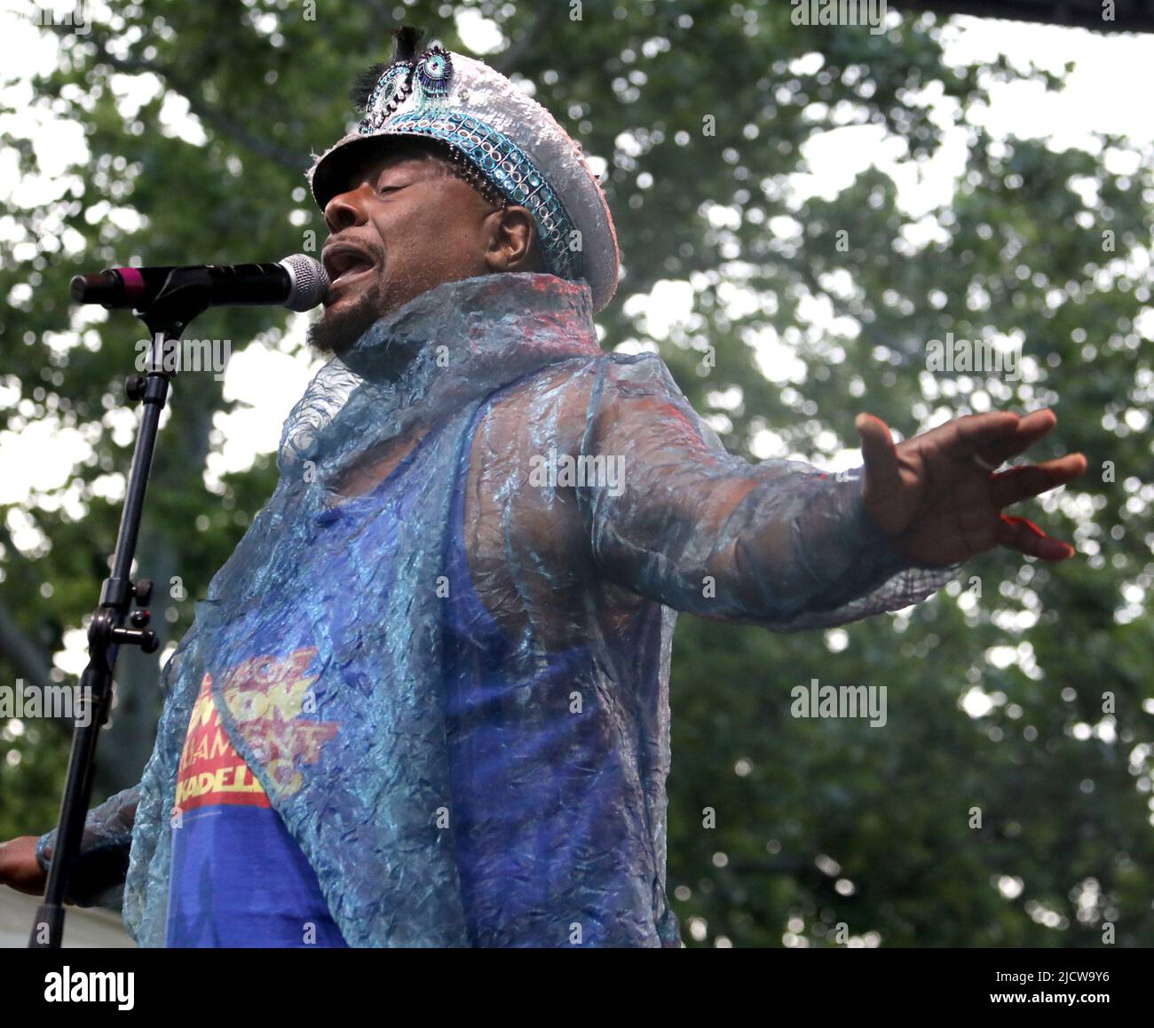 June 15, 2022, New York, New York, USA: Singer/musician GEORGE CLINTON ...