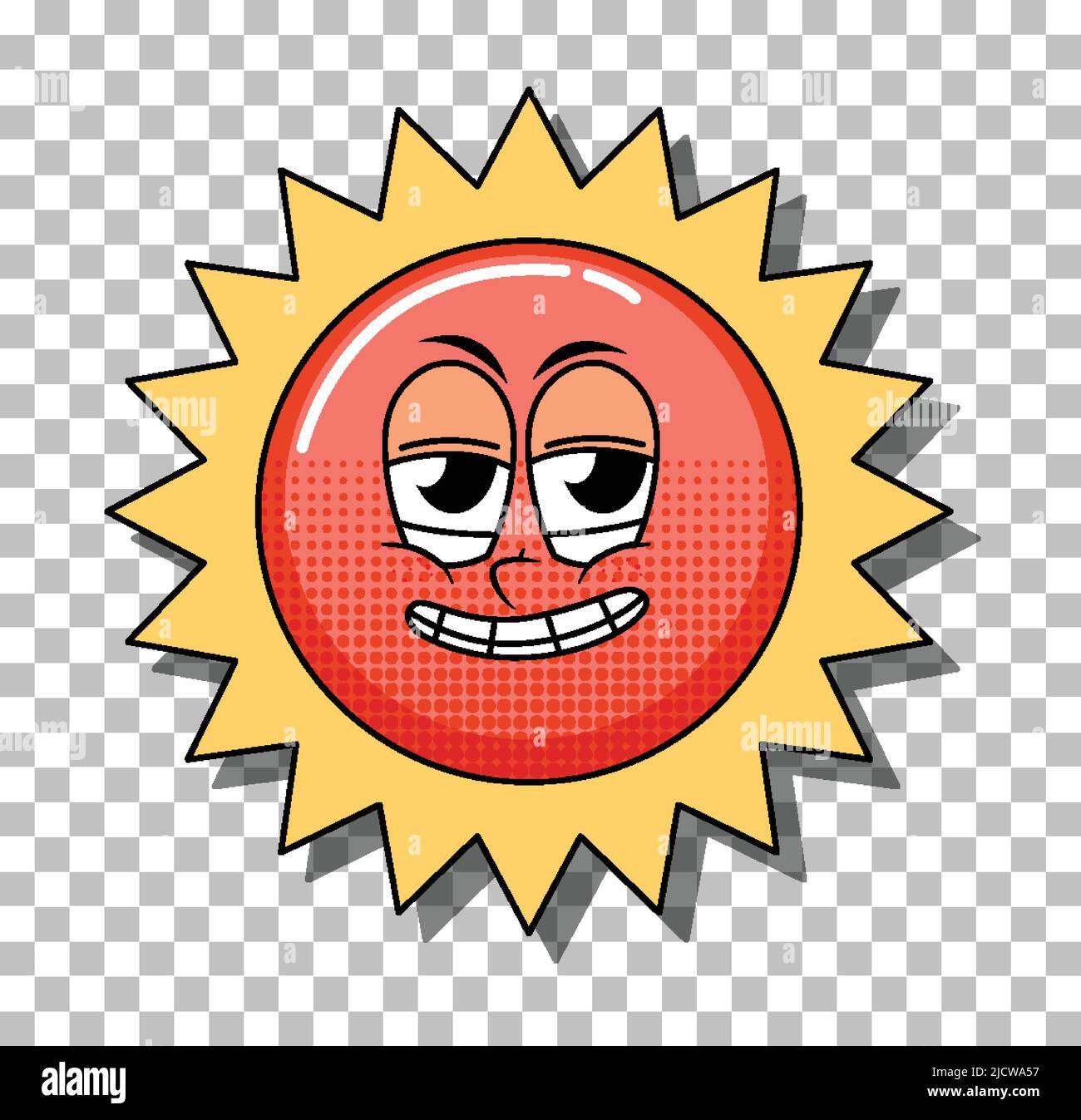 Sun with facial expression illustration Stock Vector Image & Art - Alamy