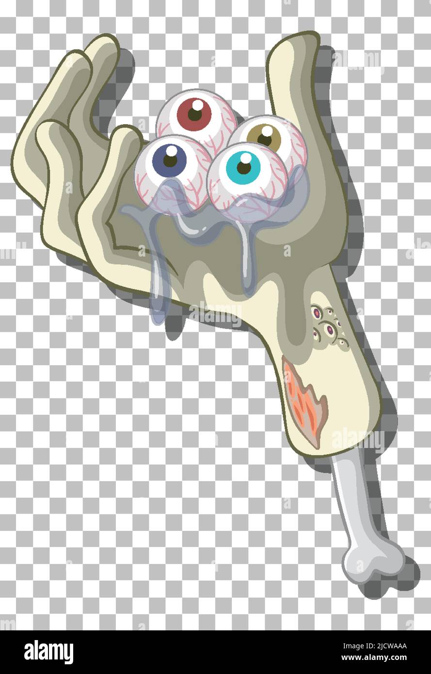Zombie hand in cartoon style illustration Stock Vector Image & Art - Alamy