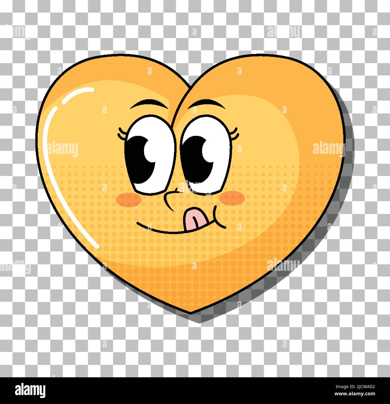 Heart with face expression illustration Stock Vector Image & Art - Alamy