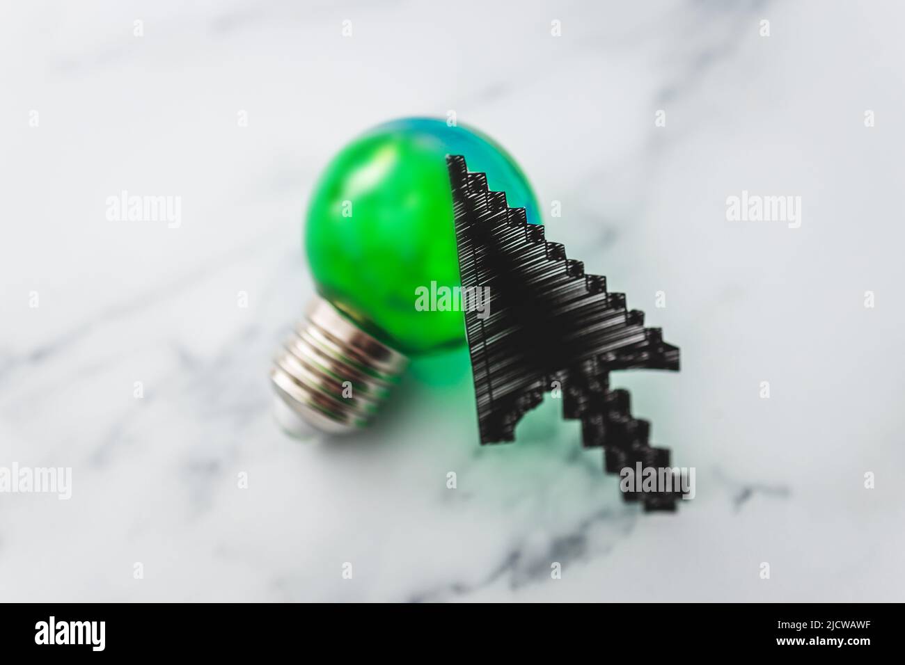 choosing green products and sustainable companies conceptual image ...