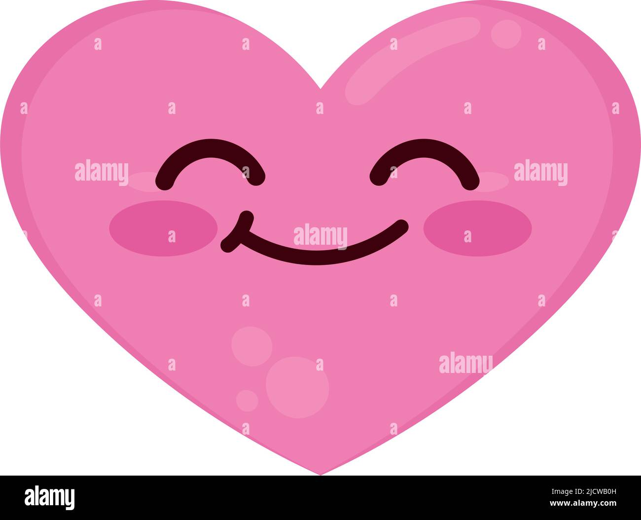 heart kawaii comic style character Stock Vector Image & Art - Alamy