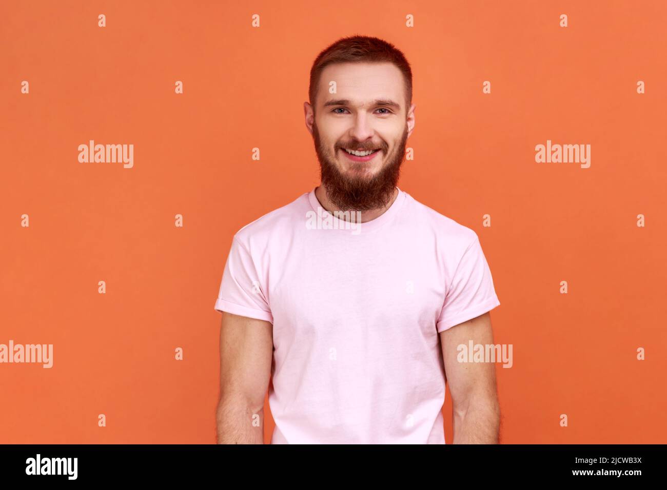 Happy positive smiling bearded man hi-res stock photography and images ...