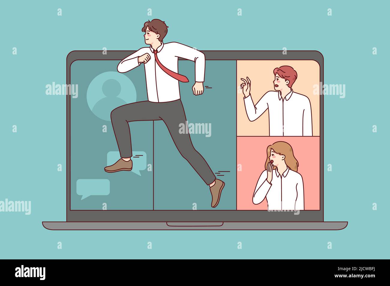 Offline meeting Stock Vector Images - Alamy