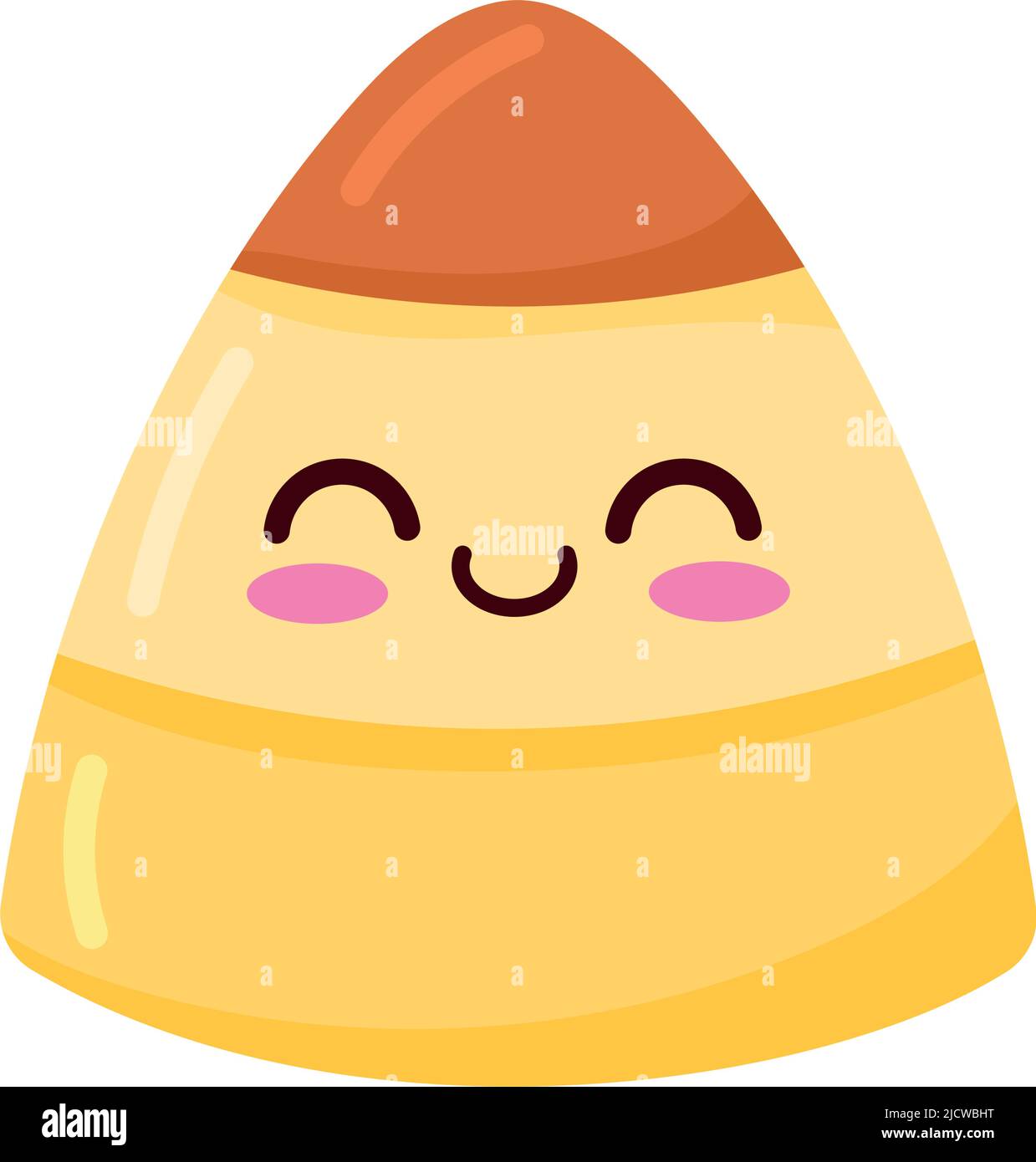 pudding Kawaii sweet Food character Stock Vector Image & Art - Alamy