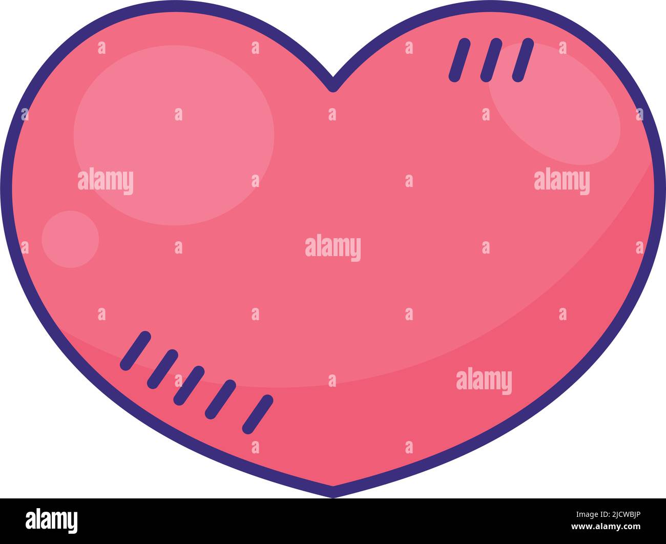 red heart love isolated icon Stock Vector Image & Art - Alamy