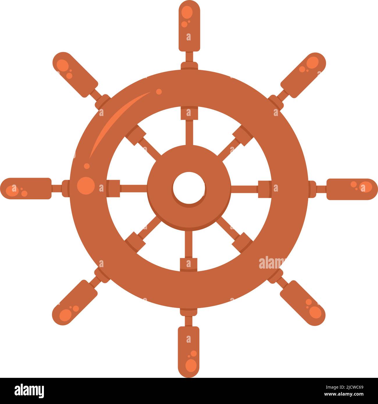 wooden rudder ship nautical icon Stock Vector Image & Art - Alamy